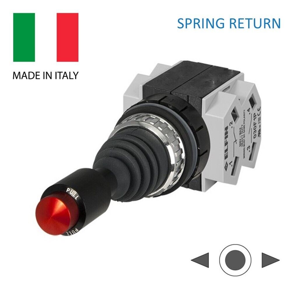 2-Position Control Joystick Switch w/ Safety Interlock Spring Return 2 ...