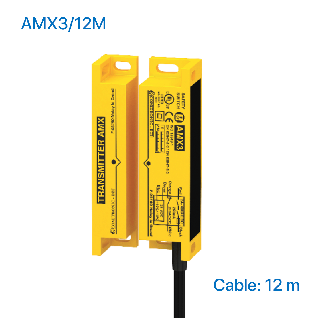 COMITRONIC-BTI Safety Switch Stand Alone Contactless Coded Sensor AMX3/12M - sensors-trade