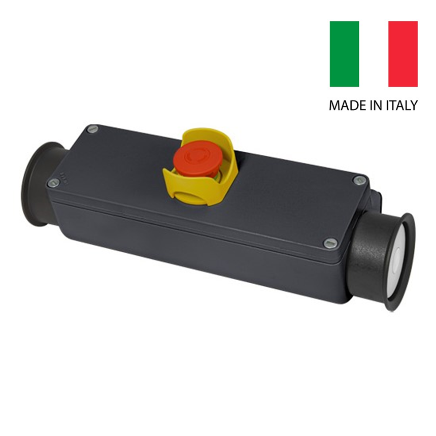 Sloped Two-Hand Control Panel, Aluminium w/ Simultaneous Action ...