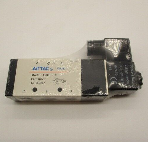 Airtac Pneumatic Air Single Solenoid Valve 5/2 Way, 4V310-10, 3/8, DC24V for sale | sensors-trade