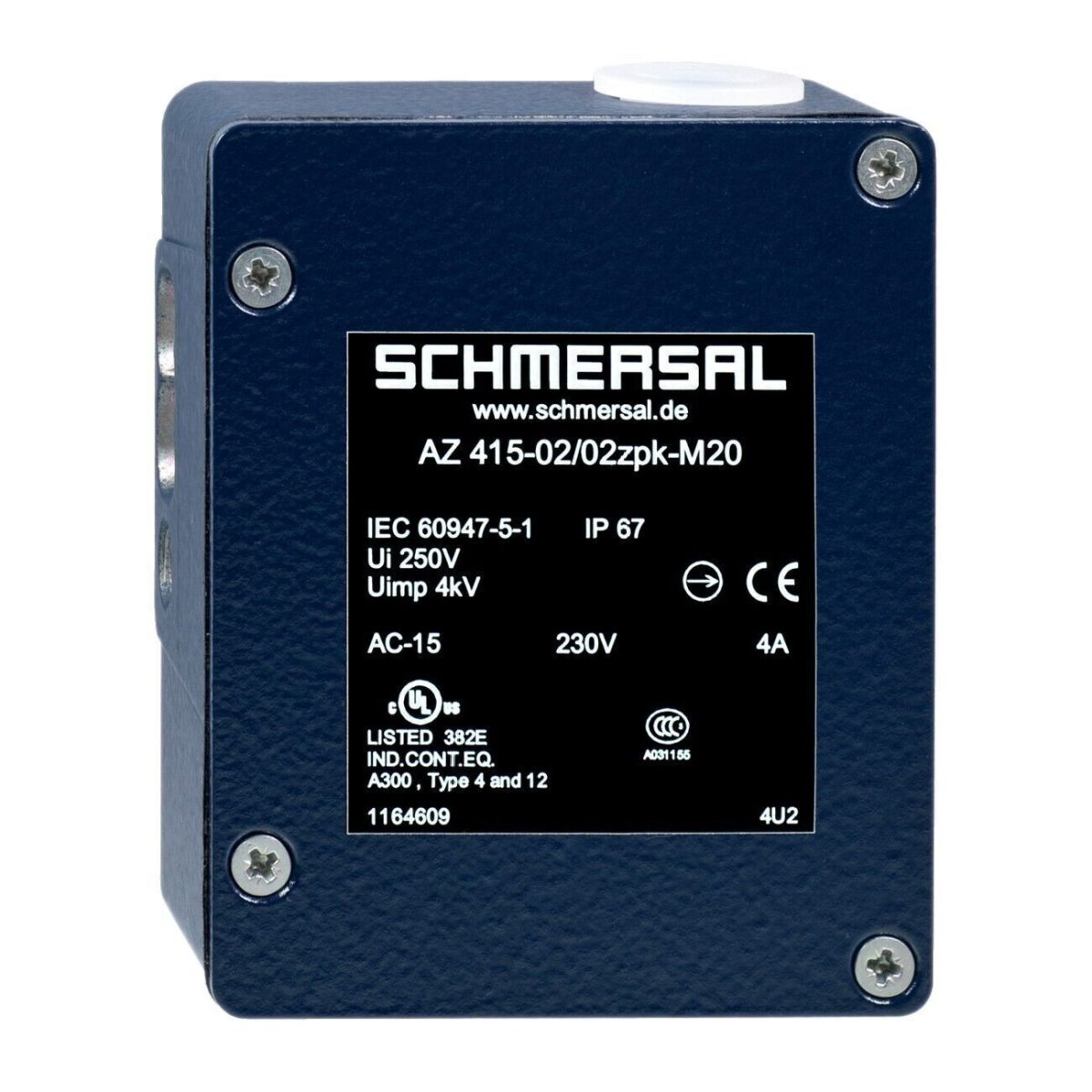 SCHMERSAL Safety Interlock Switch AZ 415-02/02ZPK-M20, 101164609 for ...